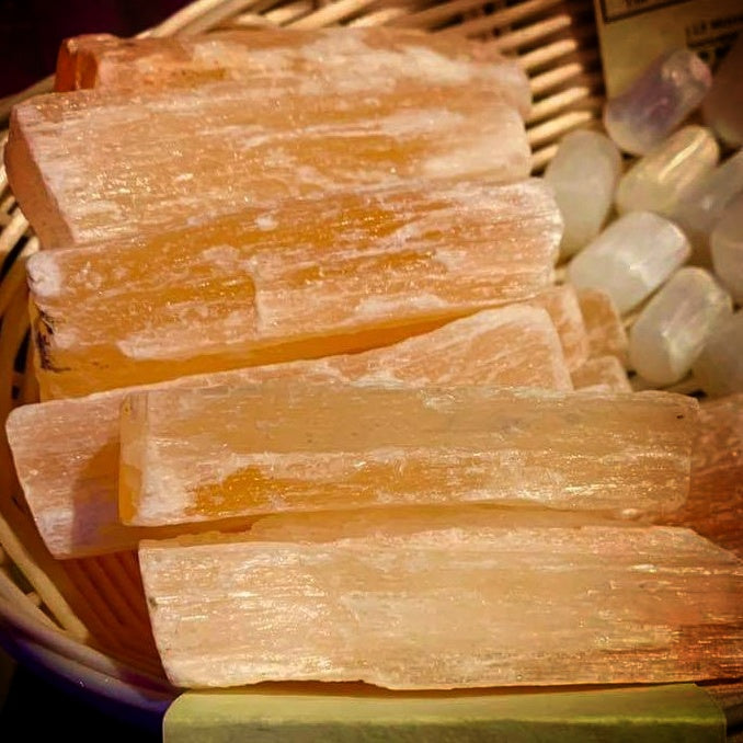 Orange Selenite Wand – Hocus Pocus Pgh